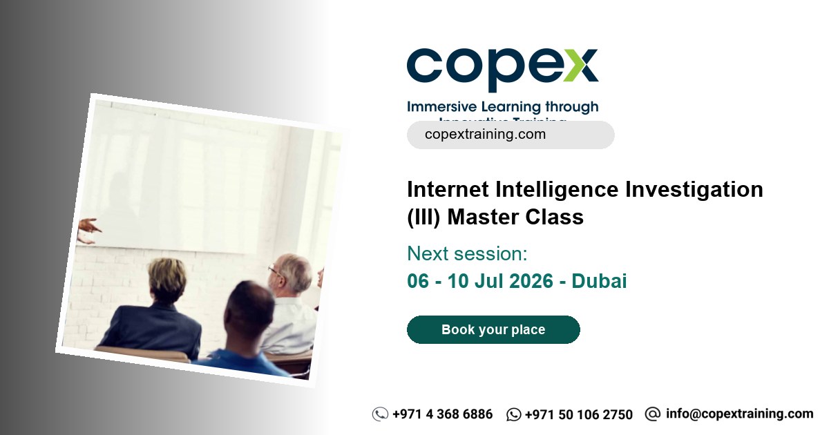 Internet Intelligence Investigation (III) Master Class